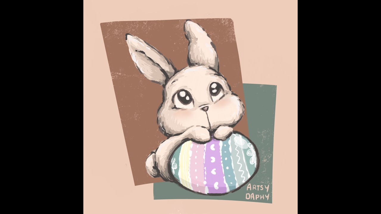 Cute & Quick Easter Bunny Rabbit Procreate Timelapse | Artsy Daphy ...