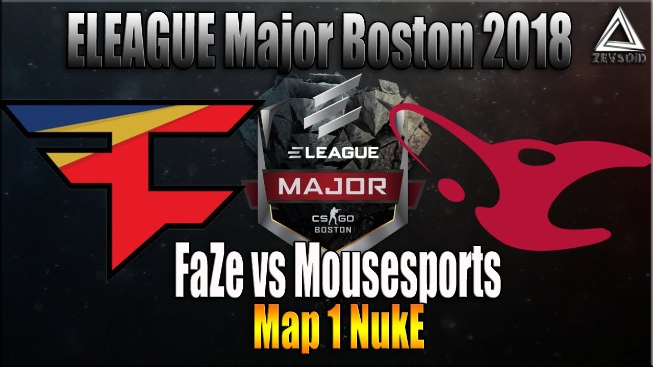 FaZe vs Mousesports ELEAGUE Major Boston 2018 map 1 Nuke CSGO - YouTube