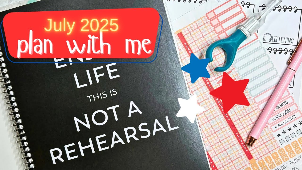 July Monthly Plan With Me! - YouTube