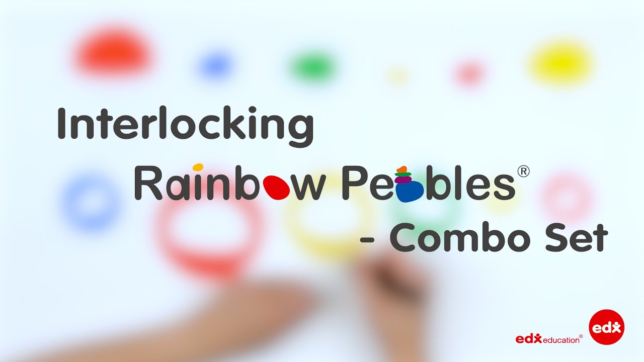 Interlocking Rainbow Pebbles® Combo Set - Edx Education, Creative ...