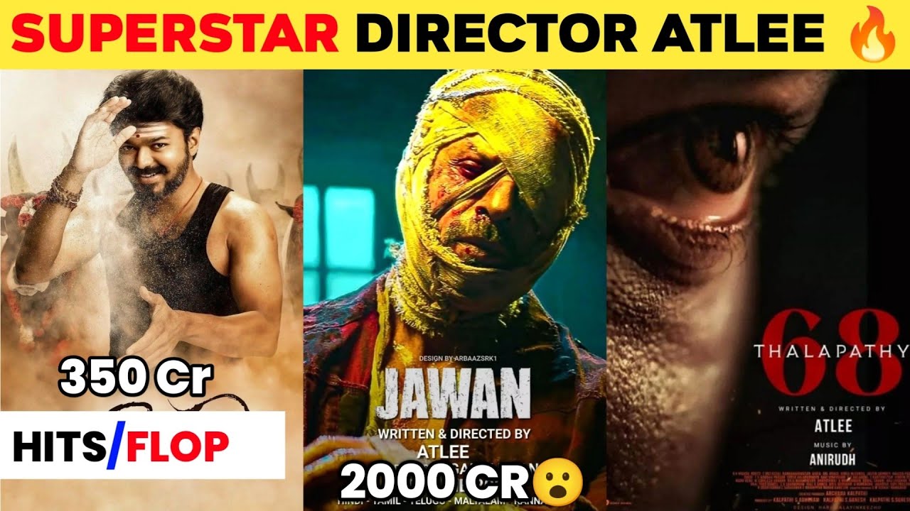 Jawan Director Atlee Kumar All Movies List || Hit And Flop With Box ...