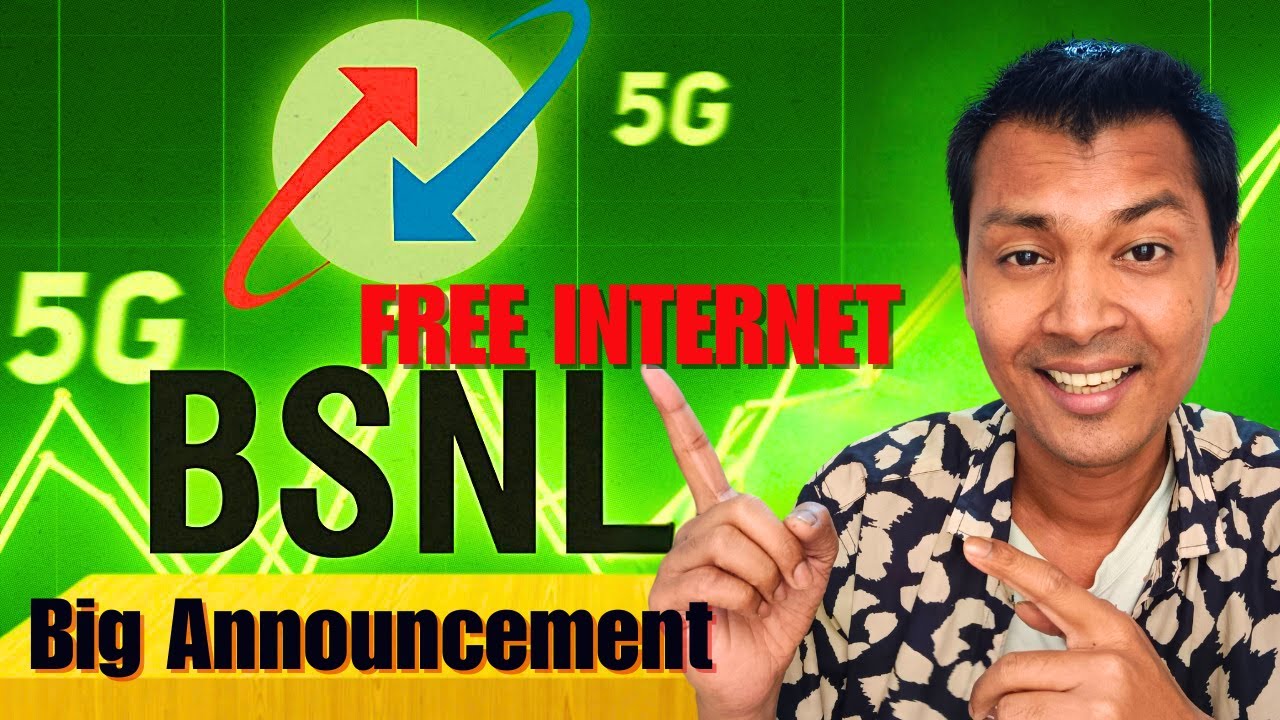 BSNL launches FREE INTERNET Plan - Biggest BSNL 5G Update - YouTube