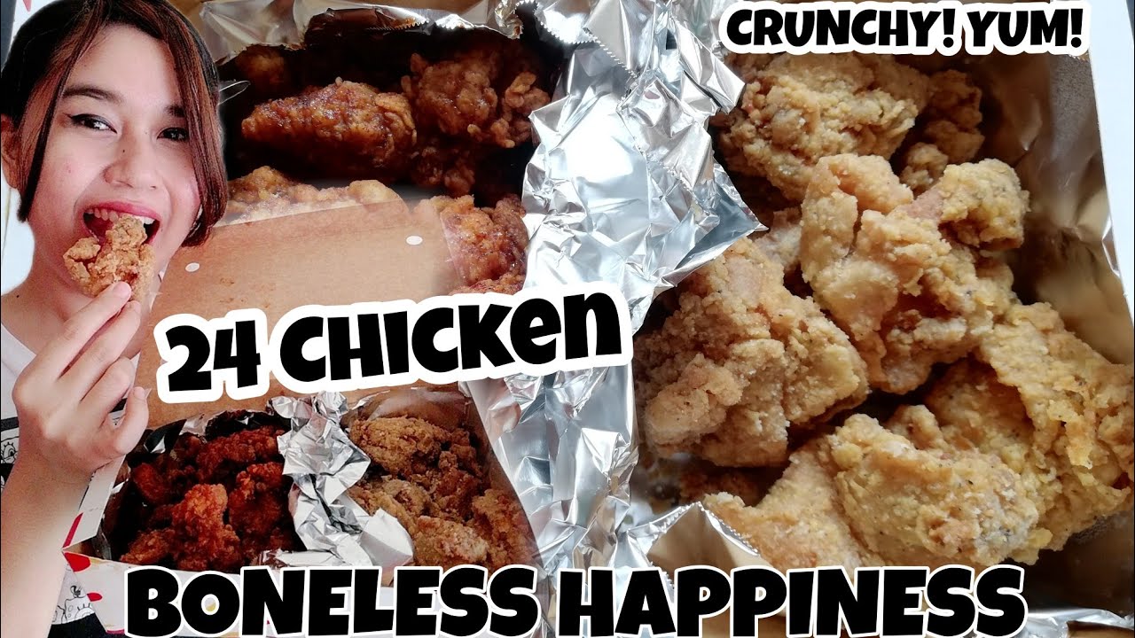 24 CHICKEN BONELESS KOREAN CHICKEN HAPPINESS | FOOD REVIEW | ABIGAYLE ...