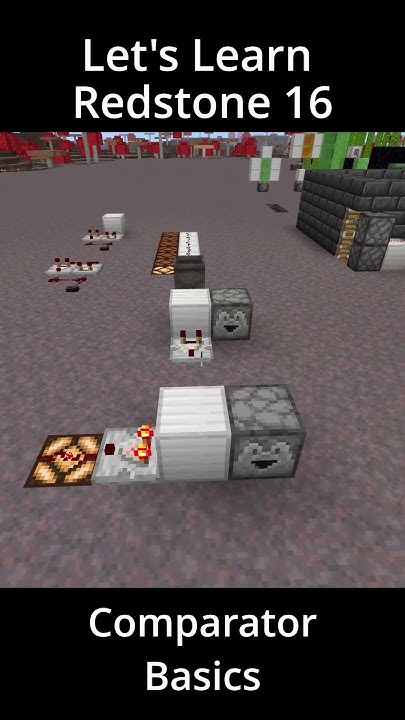 Let's Learn Redstone with OmLedu | 16 Comparator Basics | Minecraft ...