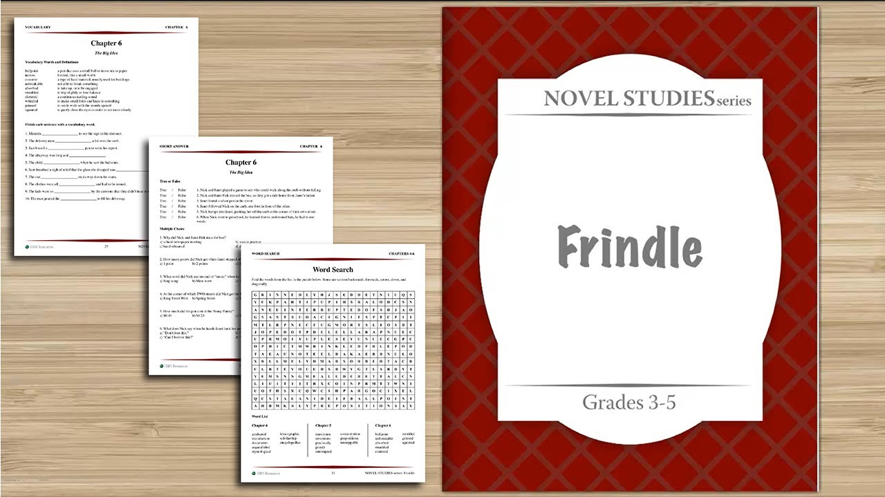 Frindle Novel Study Guide - Ibby Resources - YouTube