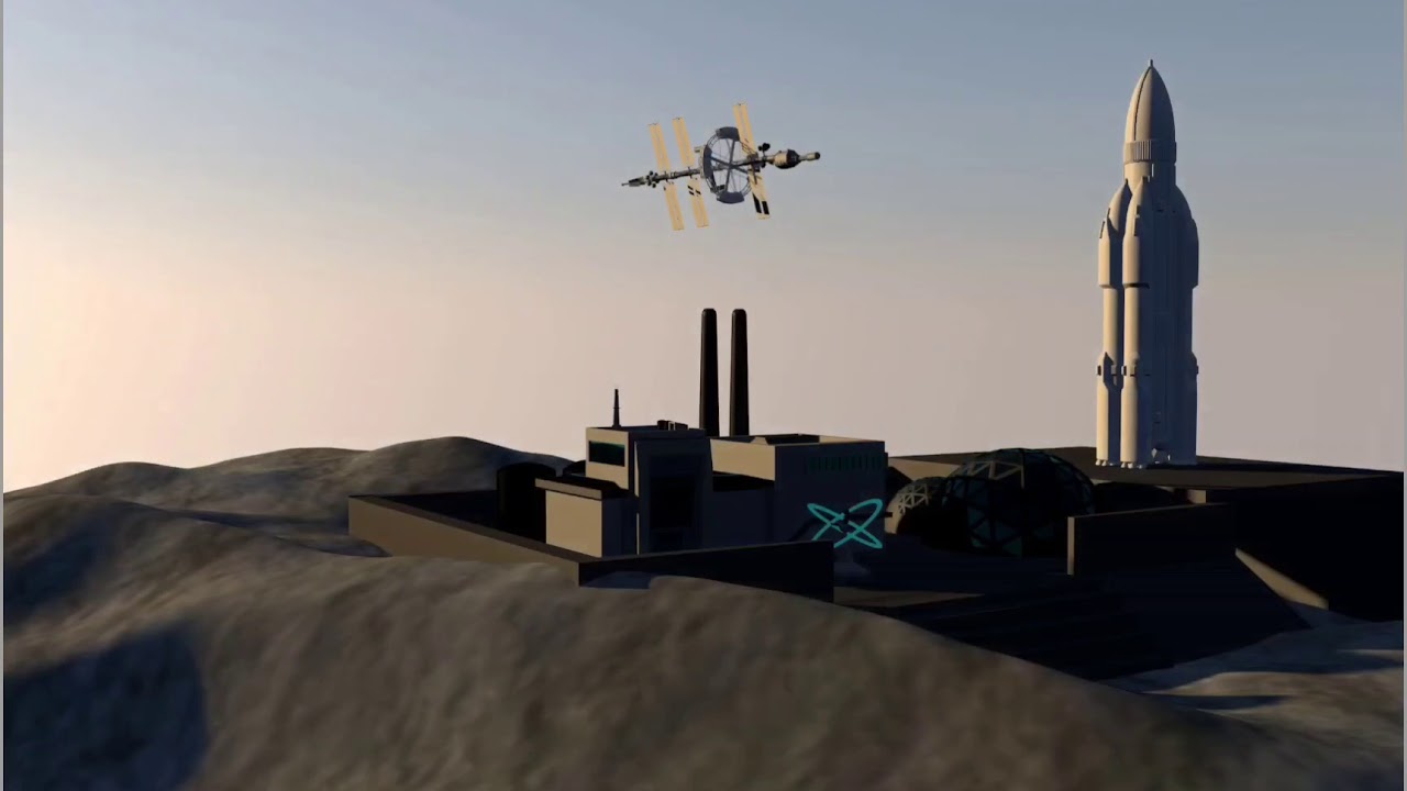 (1)Concept Art/Cinema 4D/Futuristic Rocket Launch Base/ - YouTube