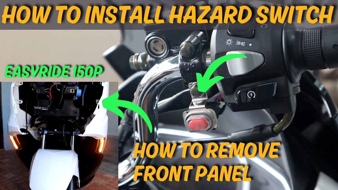 HOW TO INSTALL HAZARD SWITCH ON YOUR MOTORCYCLE - YouTube