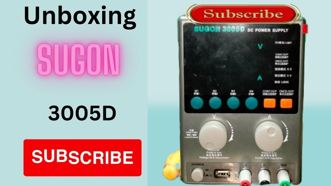 Sugon 3005D DC Power supply unboxing | How to use - YouTube