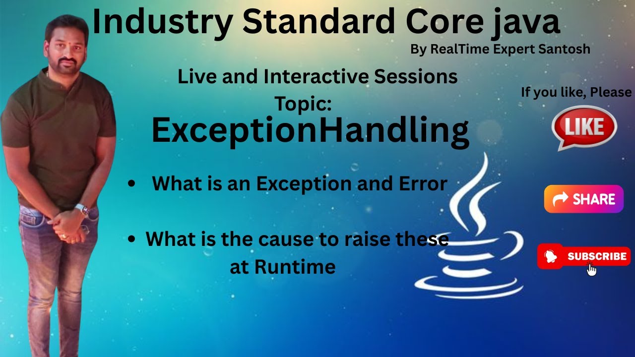 What is an Exception and Error| Java Tutorial | Java for beginners 2025 ...