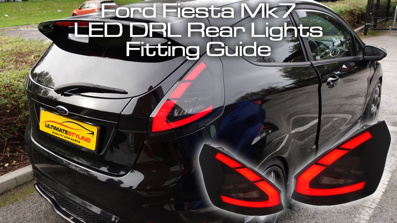 Ford Fiesta Mk7 LED Rear Lights with Dynamic Indicators & Start-up ...