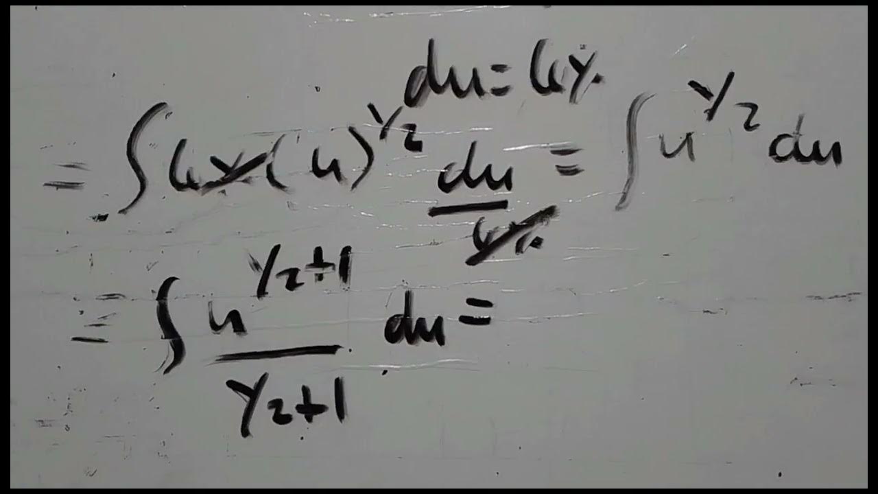 Indefinite Integral (Examples )(U substitution) - YouTube