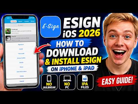 eSign Download iOS 2026 - How To Download & Install eSign on iPhone & iPad➡️DIRECT INSTALL NO PC