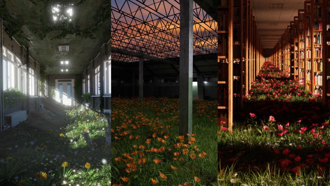 GRASSROOMS (3 Hour Relaxing Music, Ambient, Backrooms, Liminal Space ...