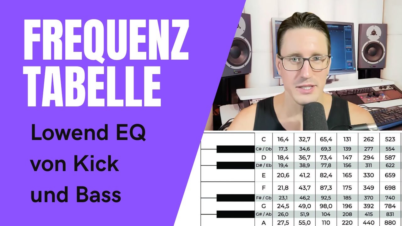 So benutzt du eine Frequenztabelle um Kick und Bass zu EQen - YouTube