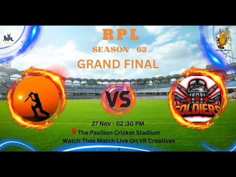 RPL Season - 62 Silver Cup Final { MK Friends vs Stubborn Soldiers } - YouTube