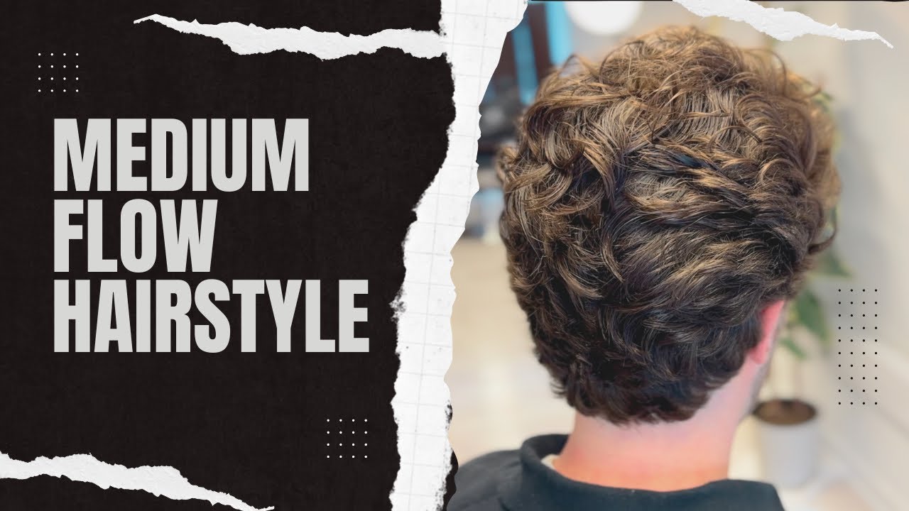 Medium FLOW Hairstyle (Growing Out) #hairtutorial #reel #wavyhair - YouTube