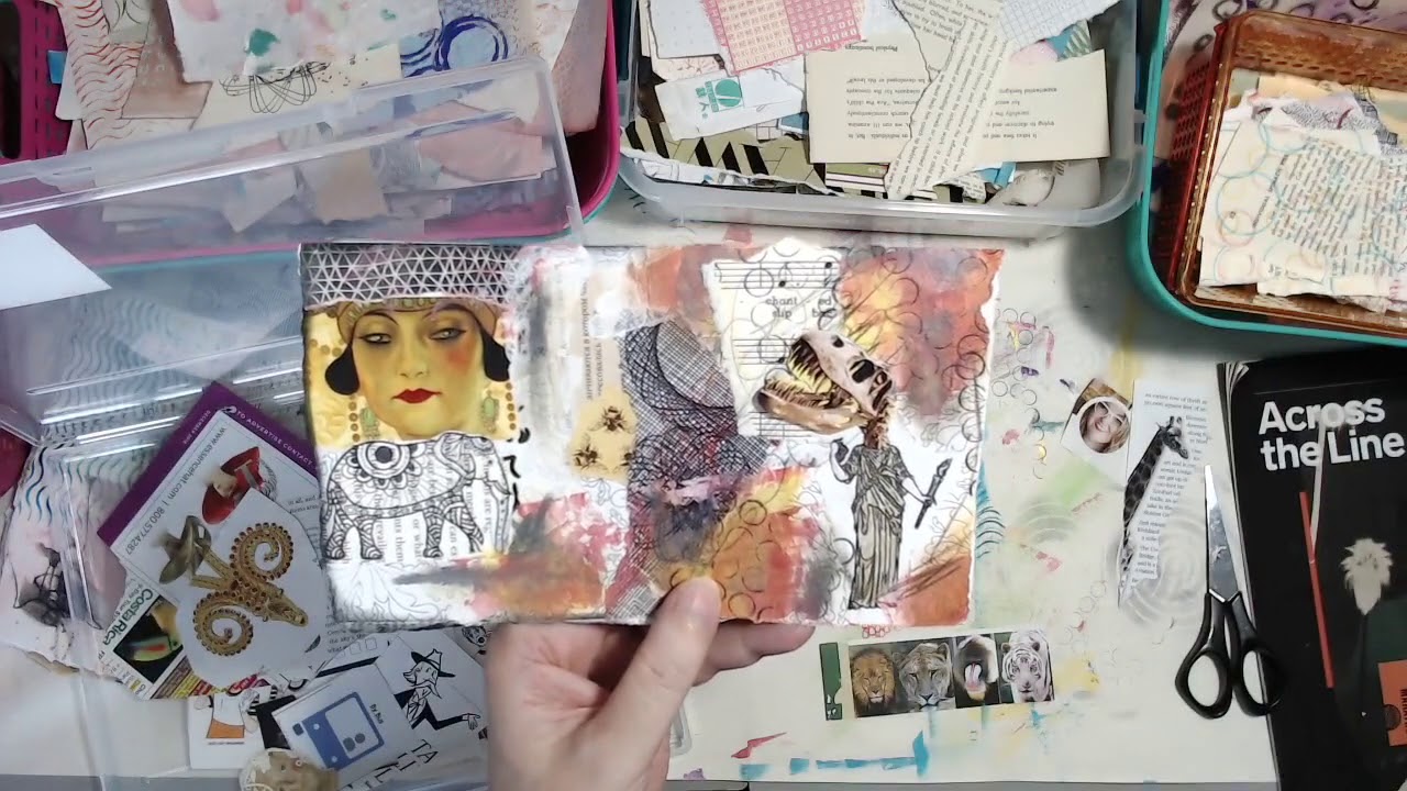 Random Art Journal Process - YouTube