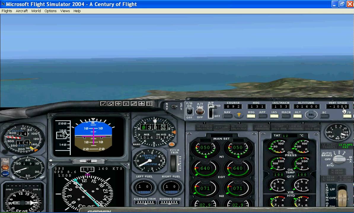 flying the flight sim 2004 fs 2004 part 3 (3) using the gps - YouTube