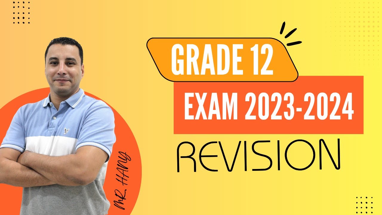 Grade 12 - Exam 2023 2024 - YouTube