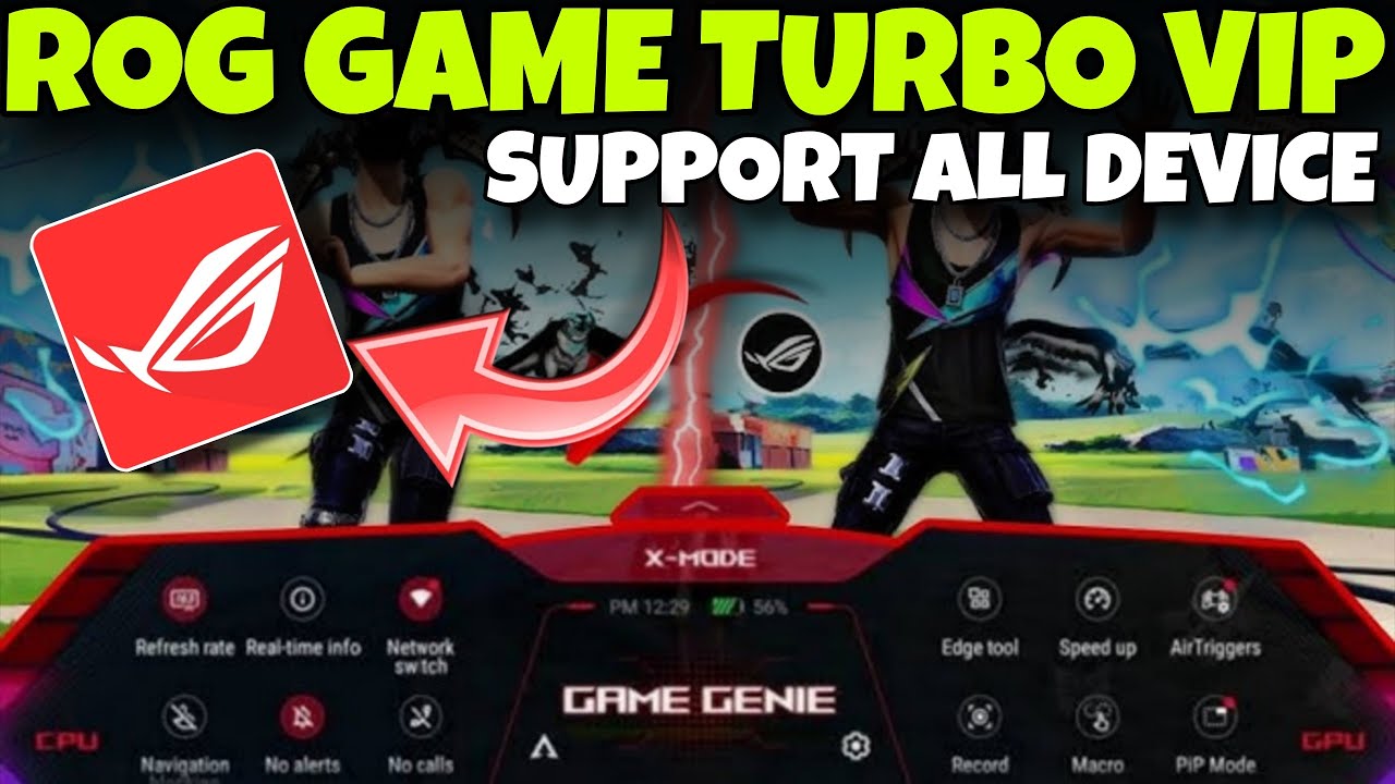 🔥GAME TURBO ROG LITE TERBARU‼️ HP BIASA AUTO JADI GAMING MODE ANTI LAG⚡ ...