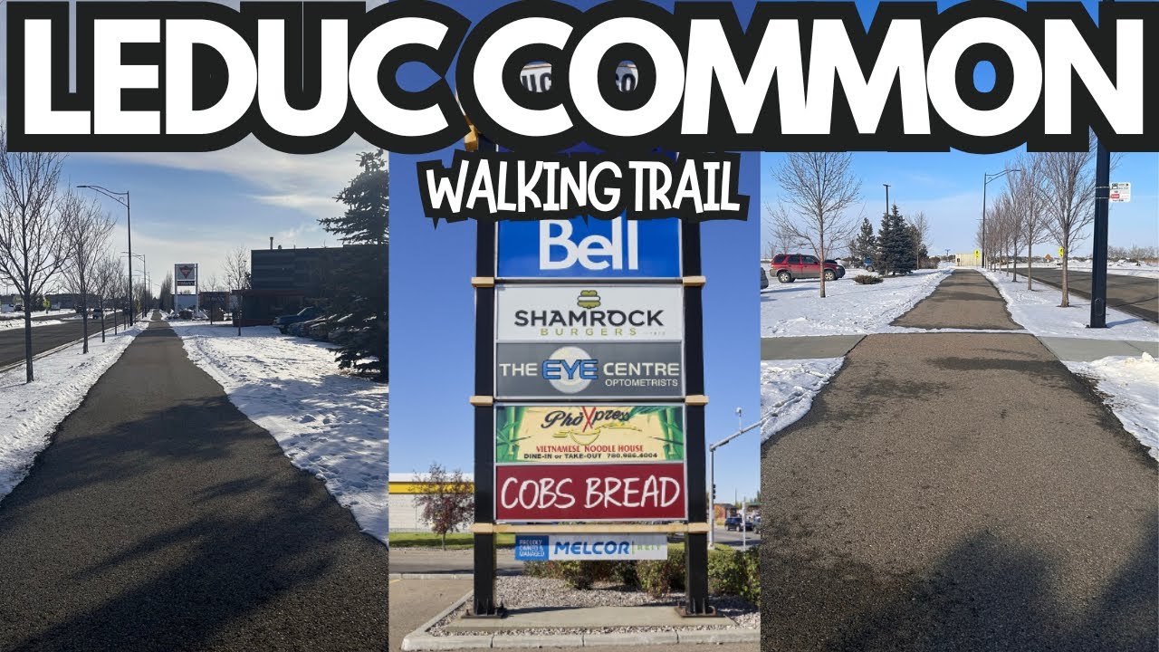 Leduc Common Walking Trail in Alberta - YouTube