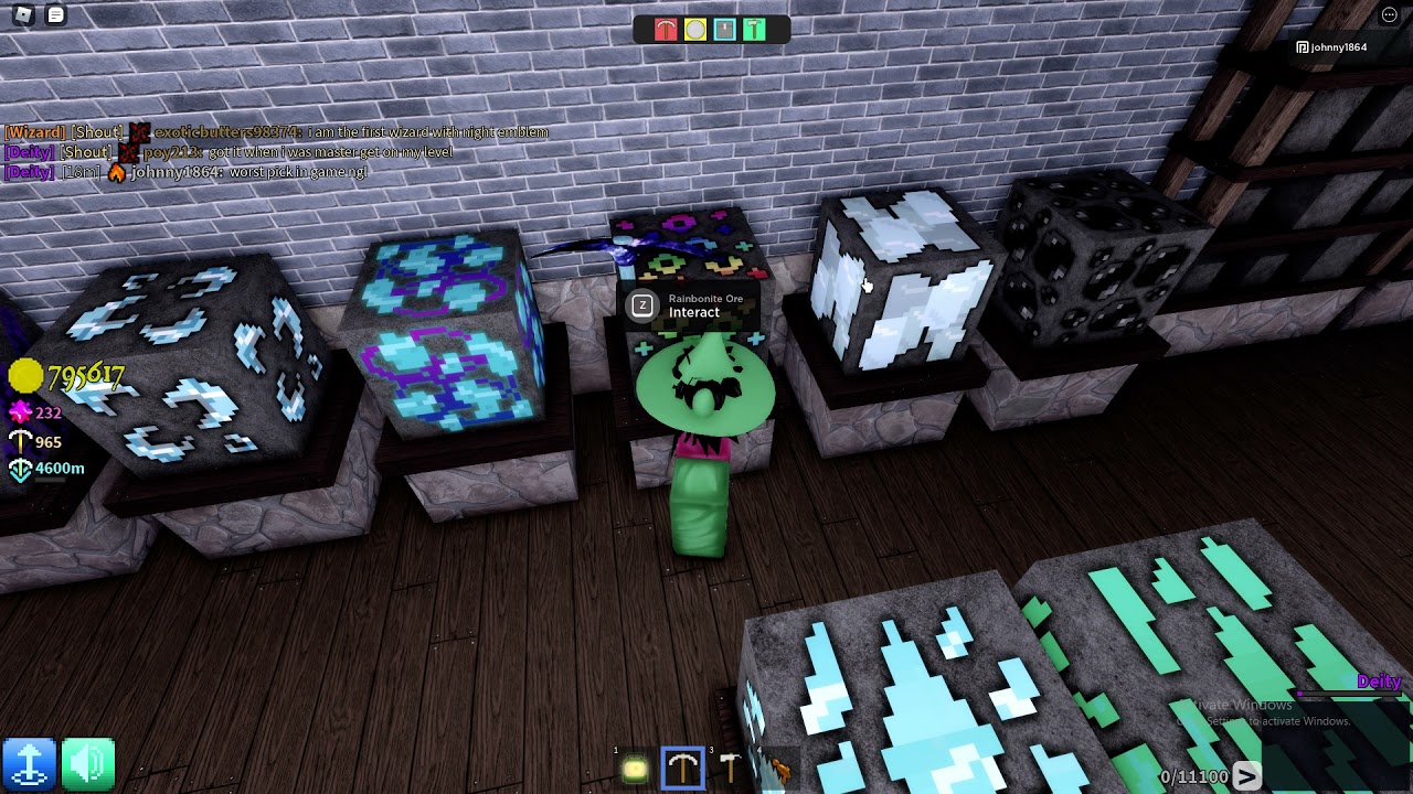 Azure mines all pickaxe / ores! - YouTube