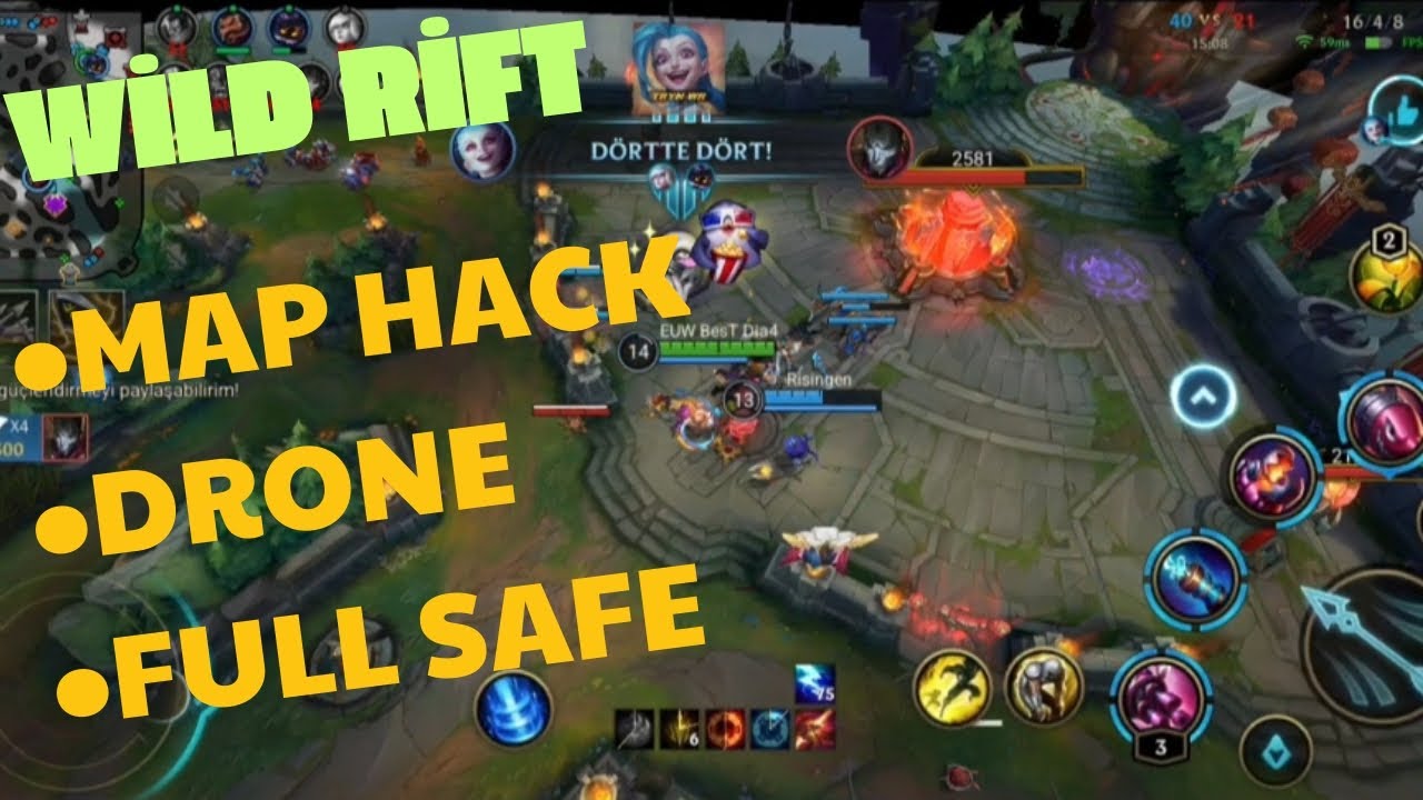 League Of Legends Wild Rift Hile | Map Hack | Drone | Düşman Totem ...