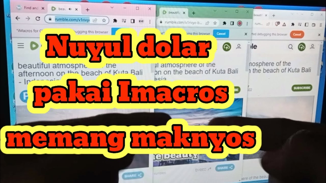 Cara nuyul dollar di rumble pakai imacros , hasilnya mantap - YouTube