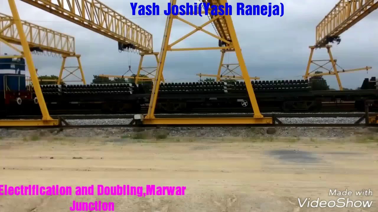 Rites WDS-6 locomotives at Electrification and Doubling (DFC) at Marwar ...