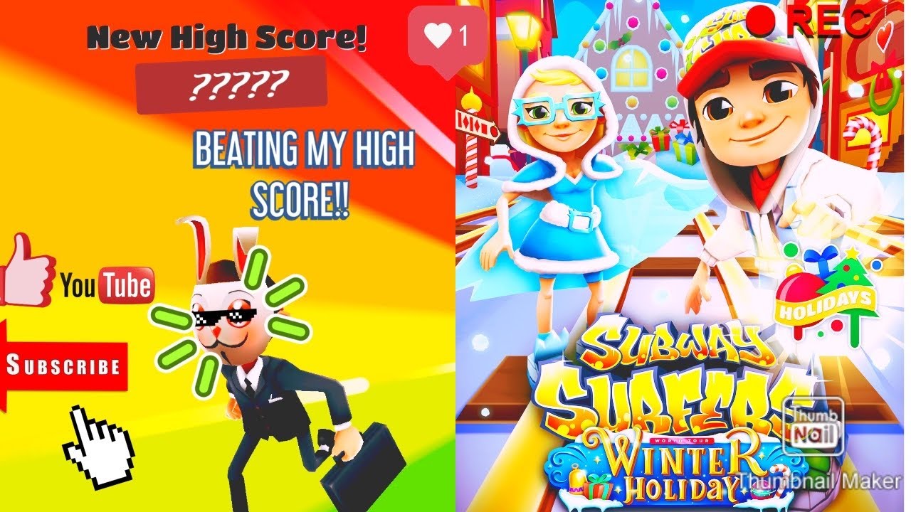 Subway surf new high score #1 - YouTube