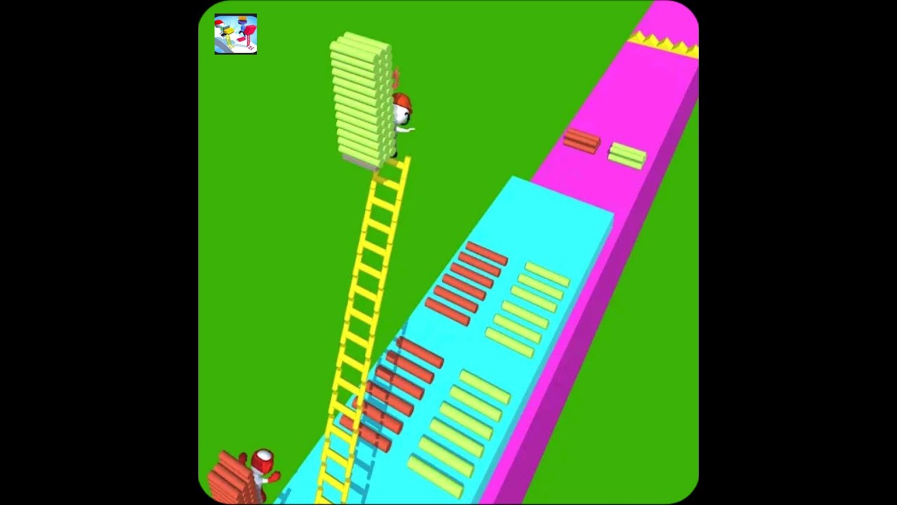 Ladder Race 3D Level Gameplay 1-2-3-4-5 - YouTube