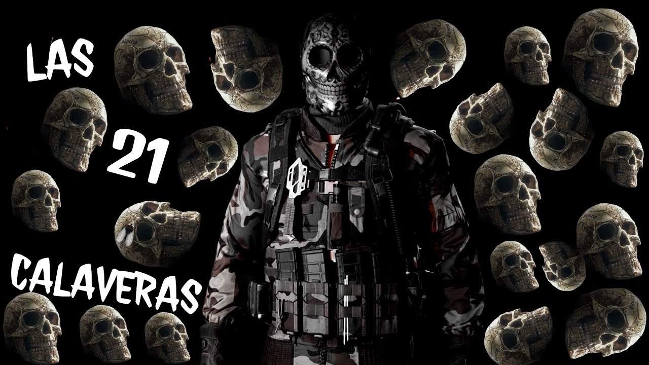 GHOST RECON | POSICIÓN DE LAS 21 CALAVERAS | DESBLOQUEA LA MASCARA DE ...
