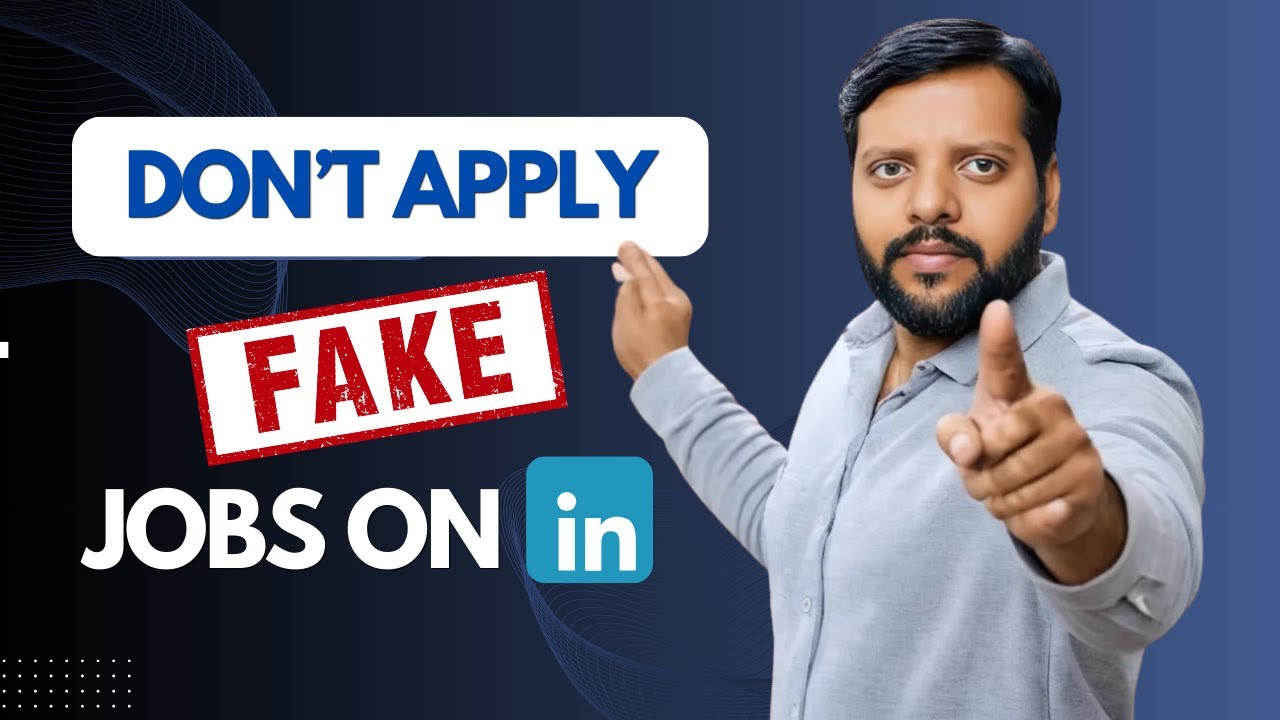 how to find Genuine Job on LinkedIn #linkedin - YouTube