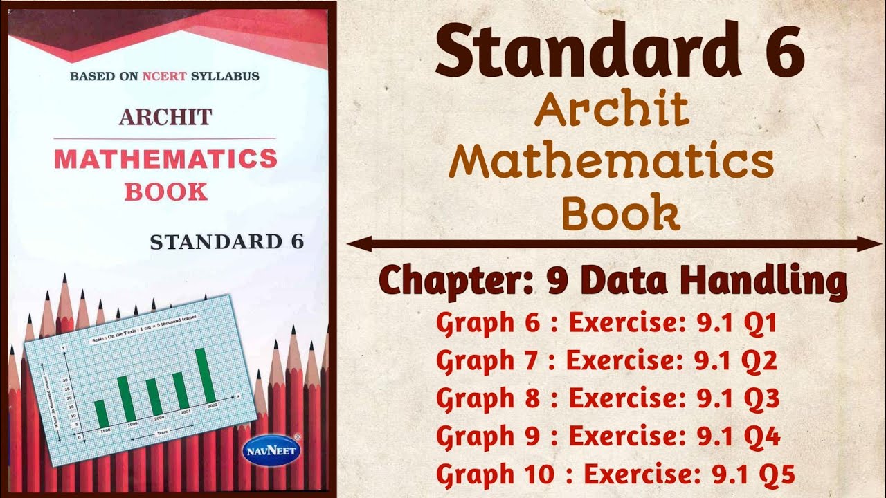 Std-6 Archit Mathematics Book | Chapter: 9 Data Handling | Graph 5 to 10 | ncert - YouTube