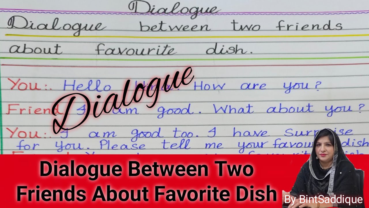 Dialogue Between Two Friends About Favorite Dish | English Dialogue ...