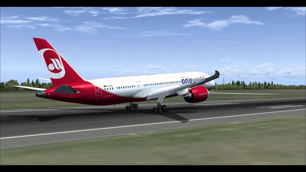 FS9 Air Berlin 787-8 Landing in EDDT - YouTube