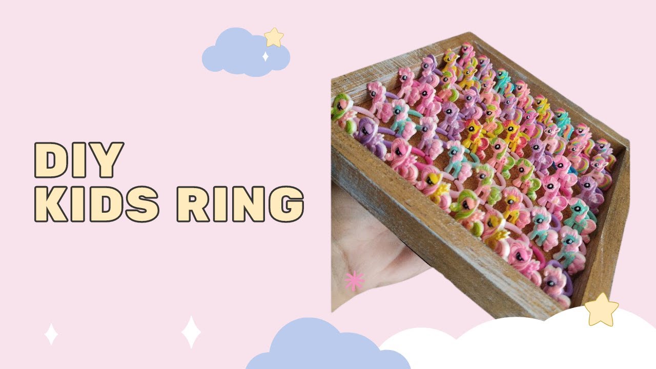 CARA MUDAH DIY KIDS RING MY LITTLE PONY BY THE BROOCH SHOP - YouTube