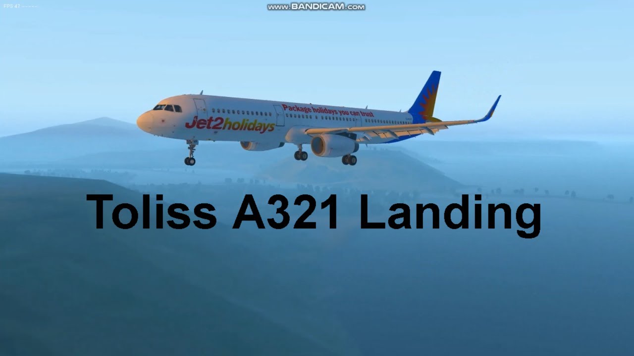 Brand New Toliss A321 (Jet2Holidays) - X Plane Landing into Asturias ...