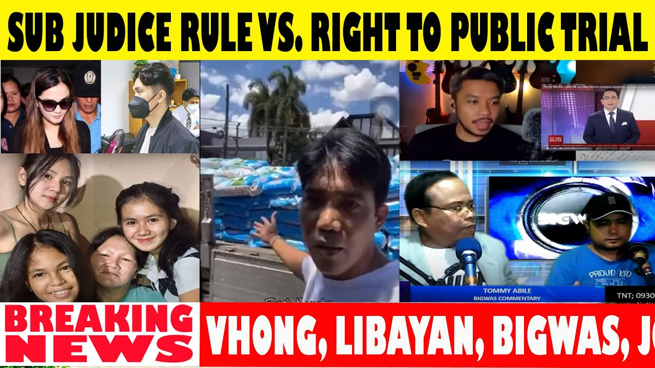 JOVELYN GALLENO CASE: Tommy Abile; VHONG NAVARRO: Sub Judice Rule - YouTube