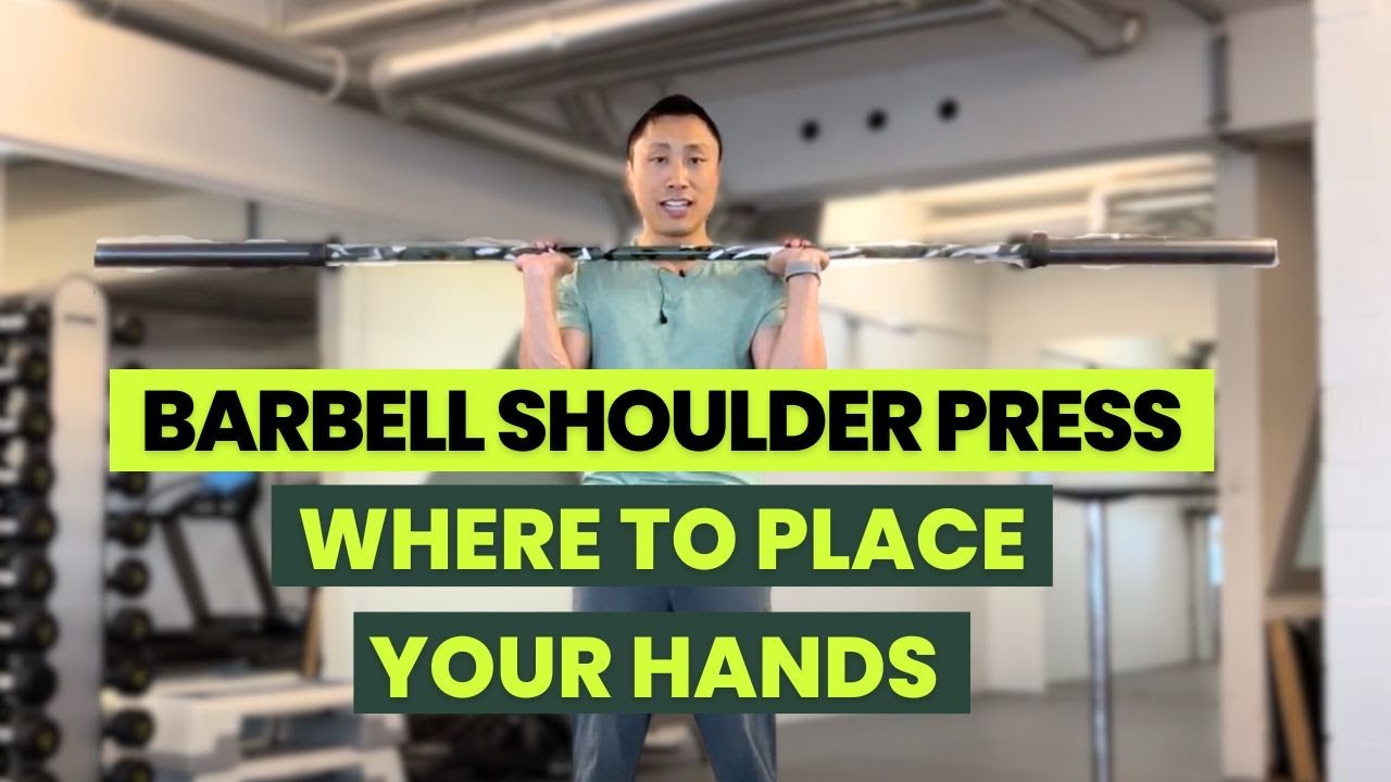 Barbell shoulder press: where to place your hands | shoulder exercise ...