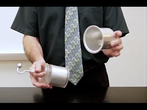 Capacitor Demo: Dissected Leyden Jar - YouTube