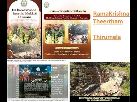 Ramakrishna Theertham Tirumala - Feb 2025 - YouTube