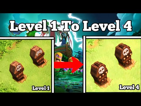 Skeleton Trap Level 1 To Level 4 - YouTube