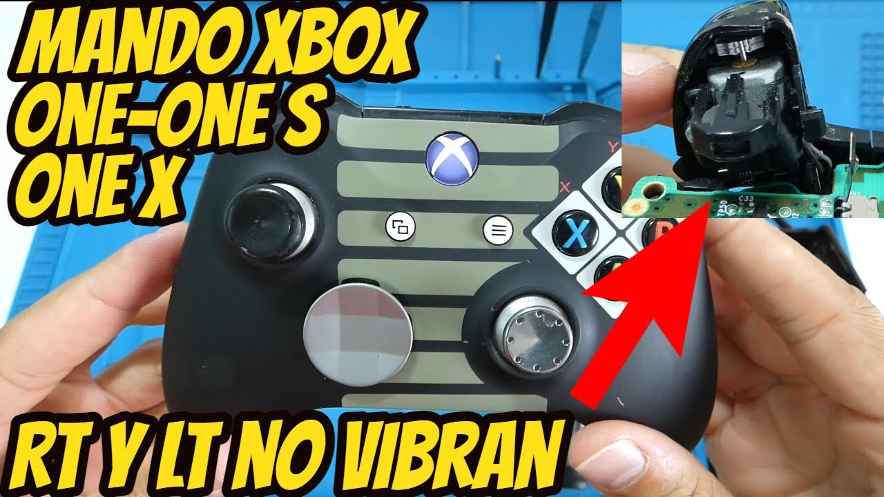 Mando Xbox One-OneS-OneX RT y LT no Vibra // Como Abrir y Reparar ...