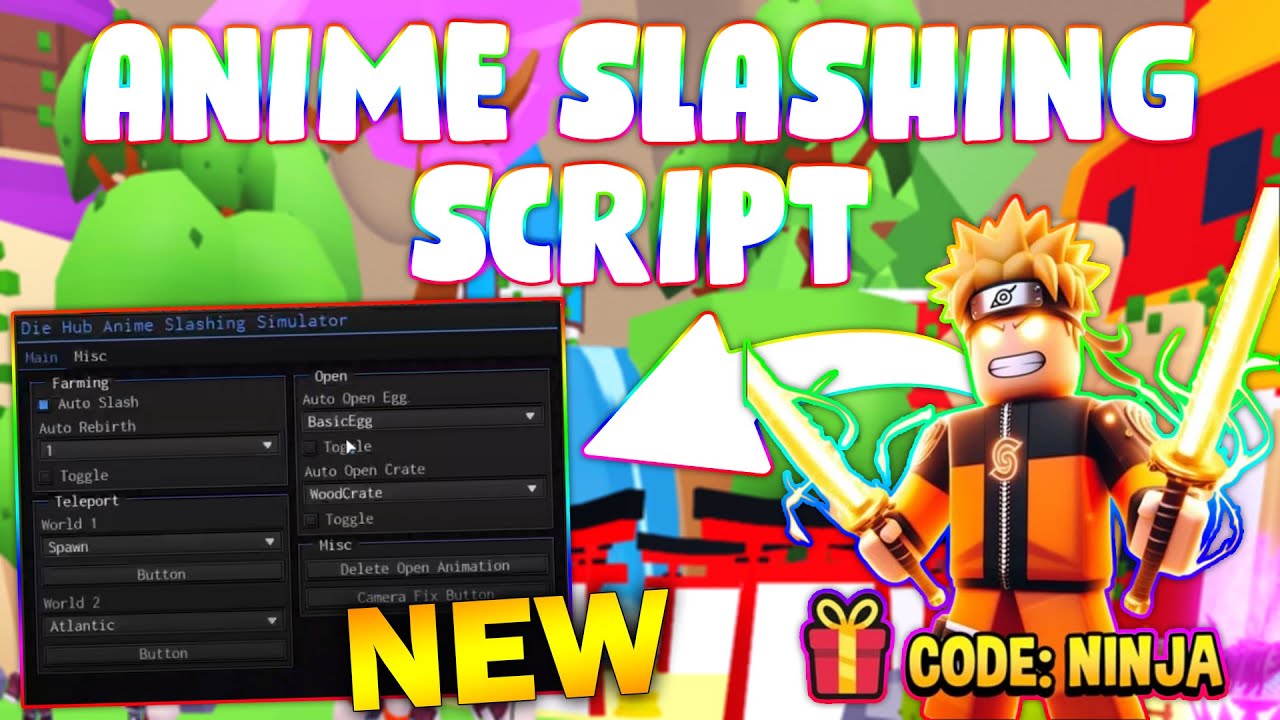 *NEW* Anime Slashing Simulator Script (PASTEBIN 2024) (HATCH EGG, AUTO ...
