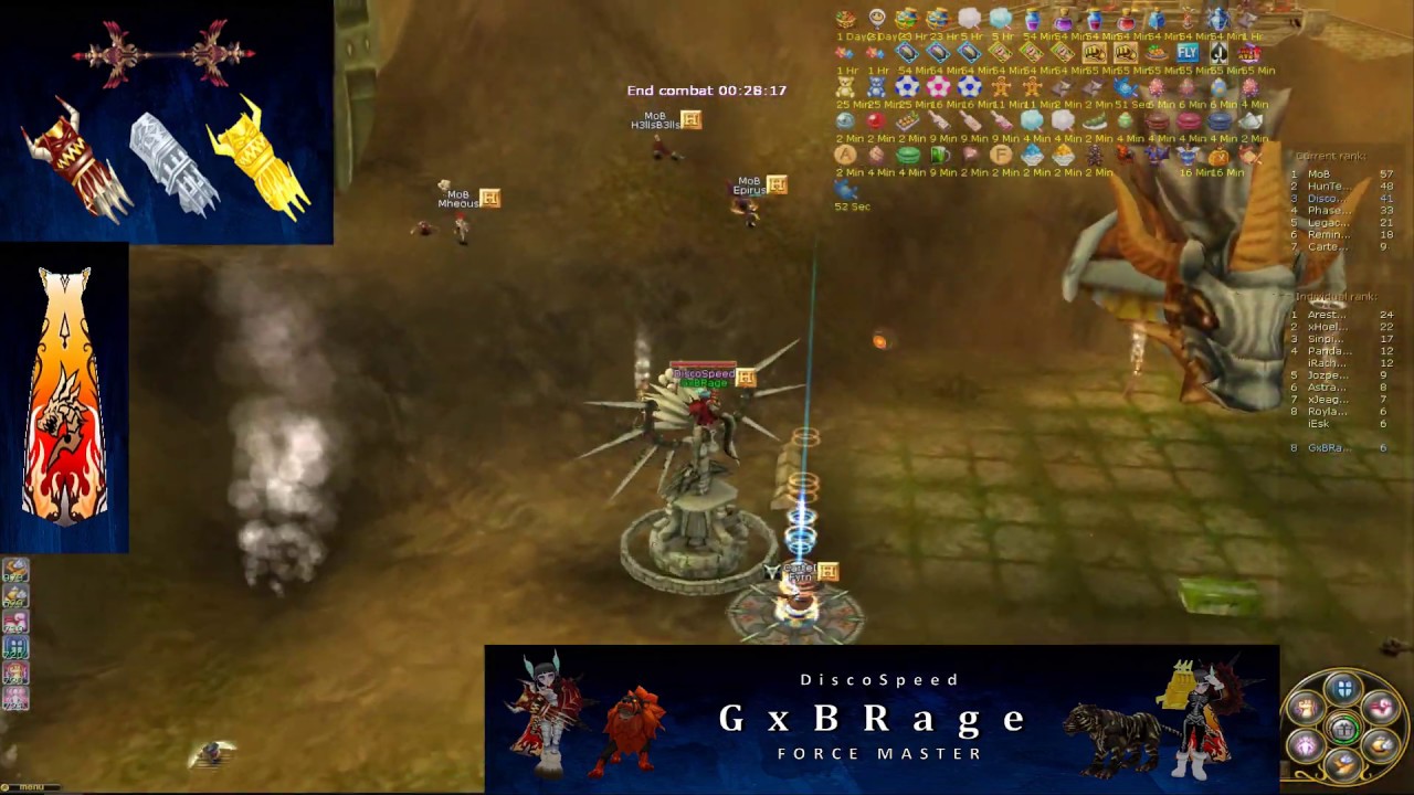 Flyff Aibatt Guild Siege 07/12/2019 GxBRage POV - YouTube