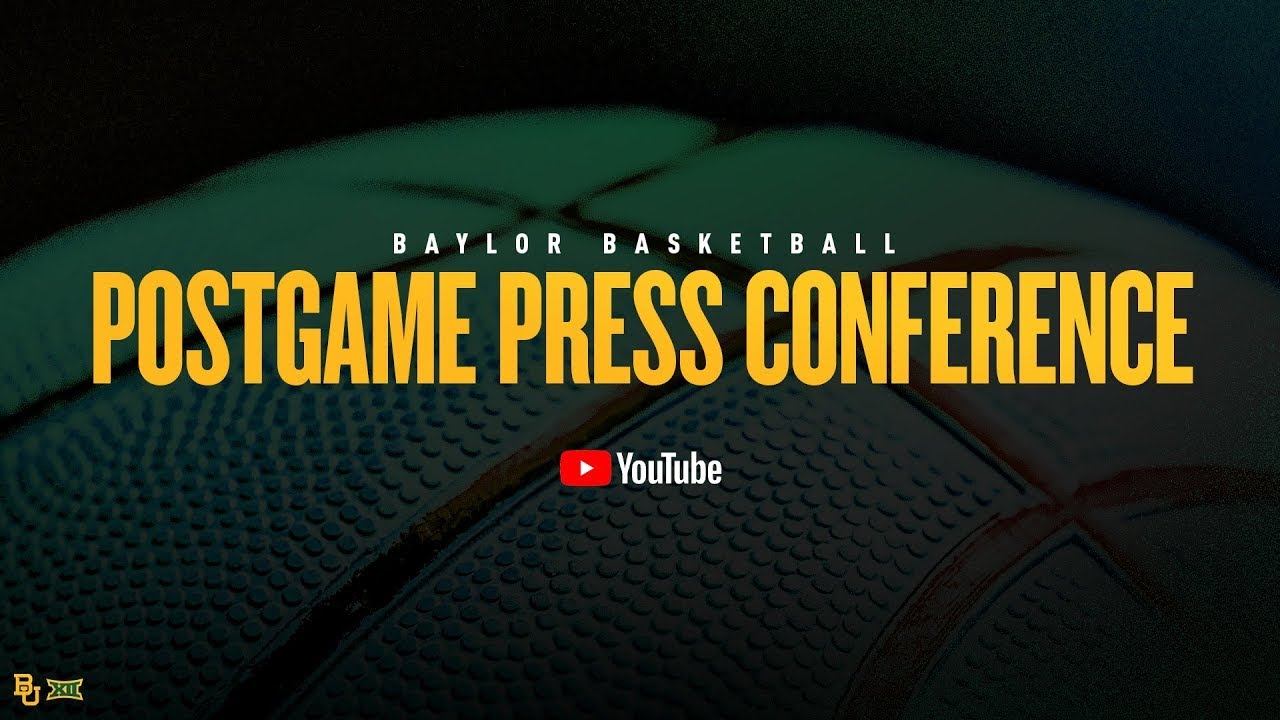 Baylor Basketball (M): Postgame vs. Cincinnati | January 7, 2025 - YouTube