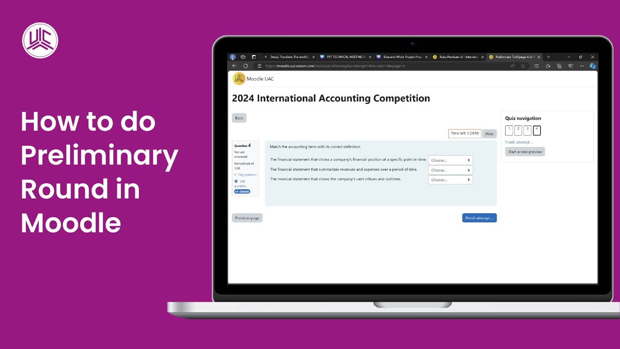[EN] How to do Preliminary Round in Moodle - YouTube