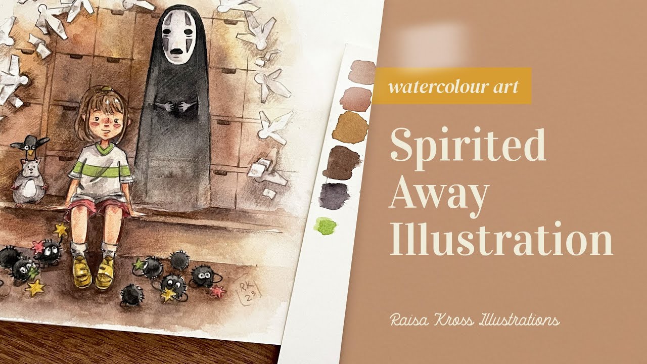 Watercolour Studio Ghibli - Spirited Away - Fun Art - YouTube