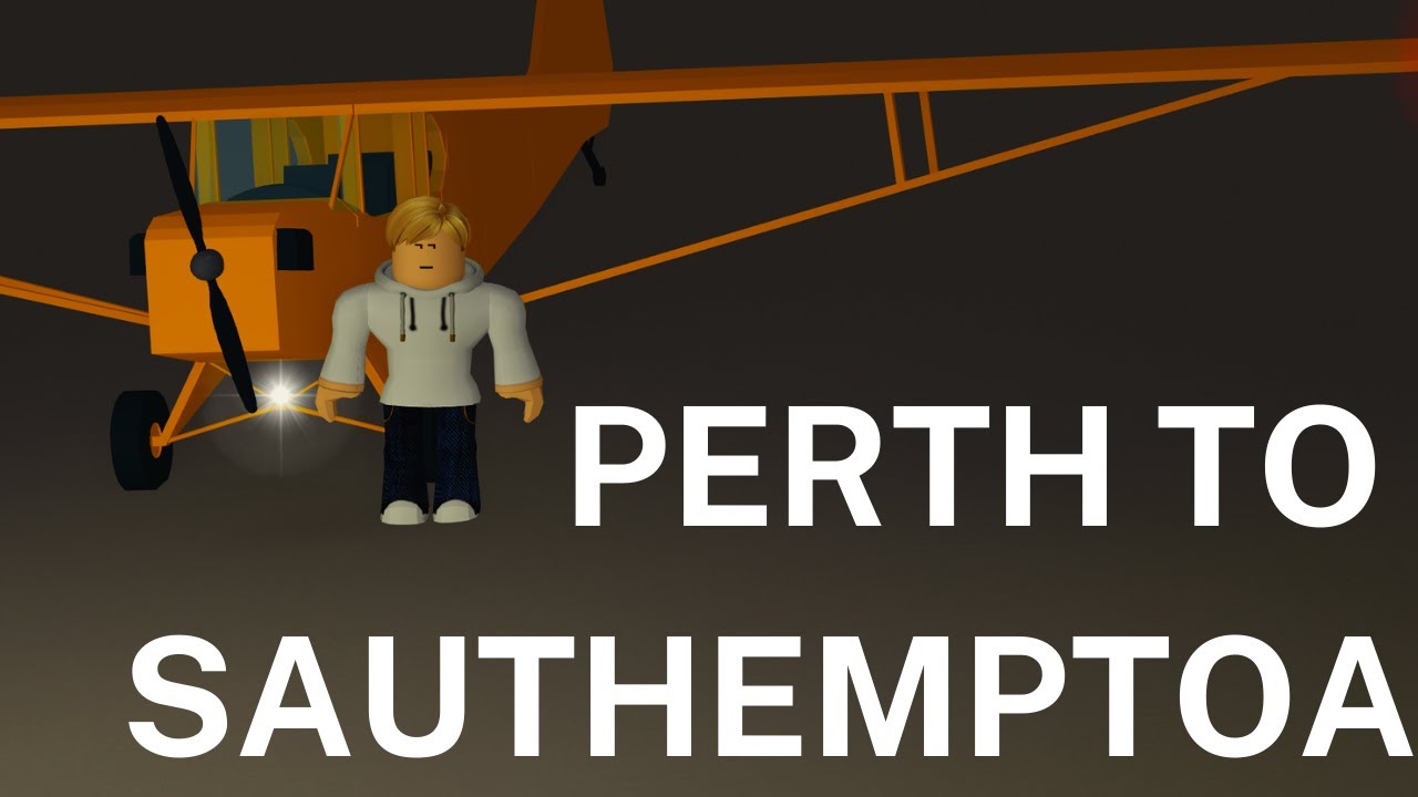 Flying A Piper Cub Across The Map In PTFS! || Roblox || JoBLOX - YouTube
